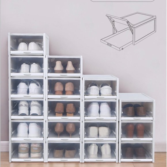 Storage & Organization | Stackable Pushpull Shoes Box 3 Piecespack ...